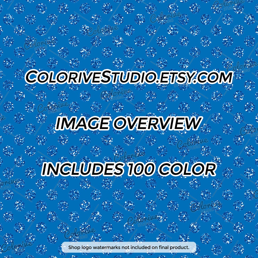 Glitter Polka Dot Digital Paper 100 Rainbow Colors Seamless - Etsy