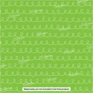 Tinted Doodle Loops Digital Paper 100 Rainbow Colors Hand Drawn Doodle ...