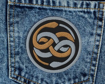 Huge Neverending Story Auryn Snake Knot Iron on Patch - Etsy