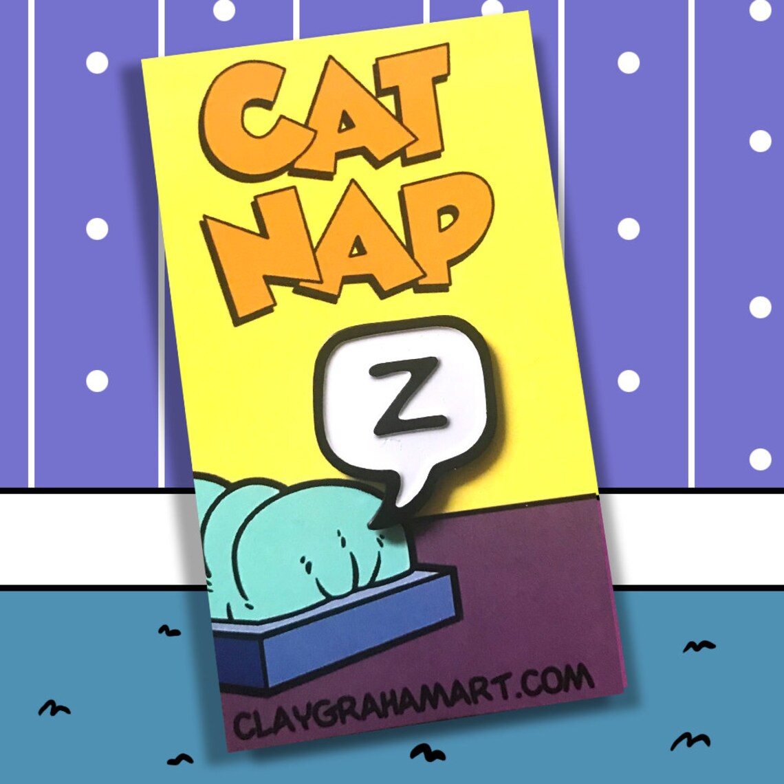 Cat Nap 1 Enamel Pin | Etsy