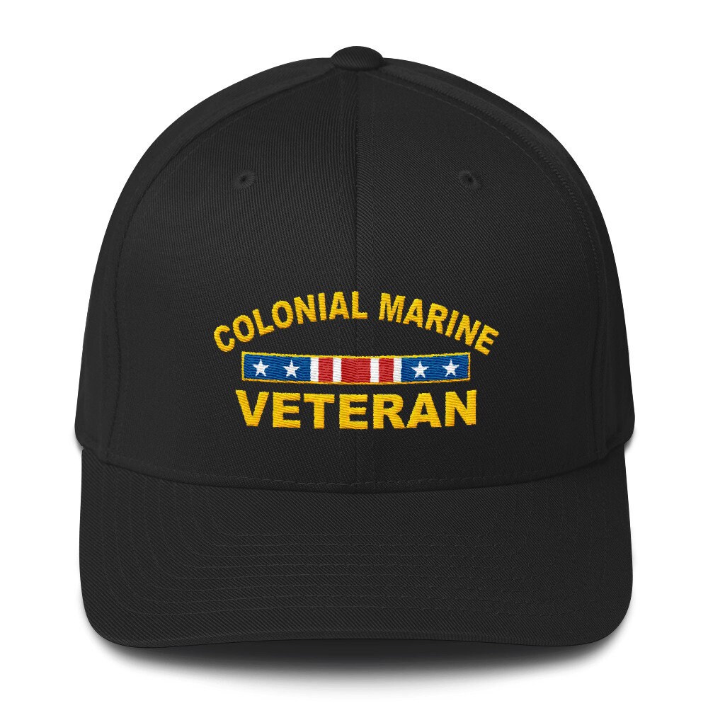 Colonial Marine Veteran flexfit hat | Etsy