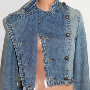 Vintage Blue Short Denim Jacket With Hip Pockets Size XS - Etsy