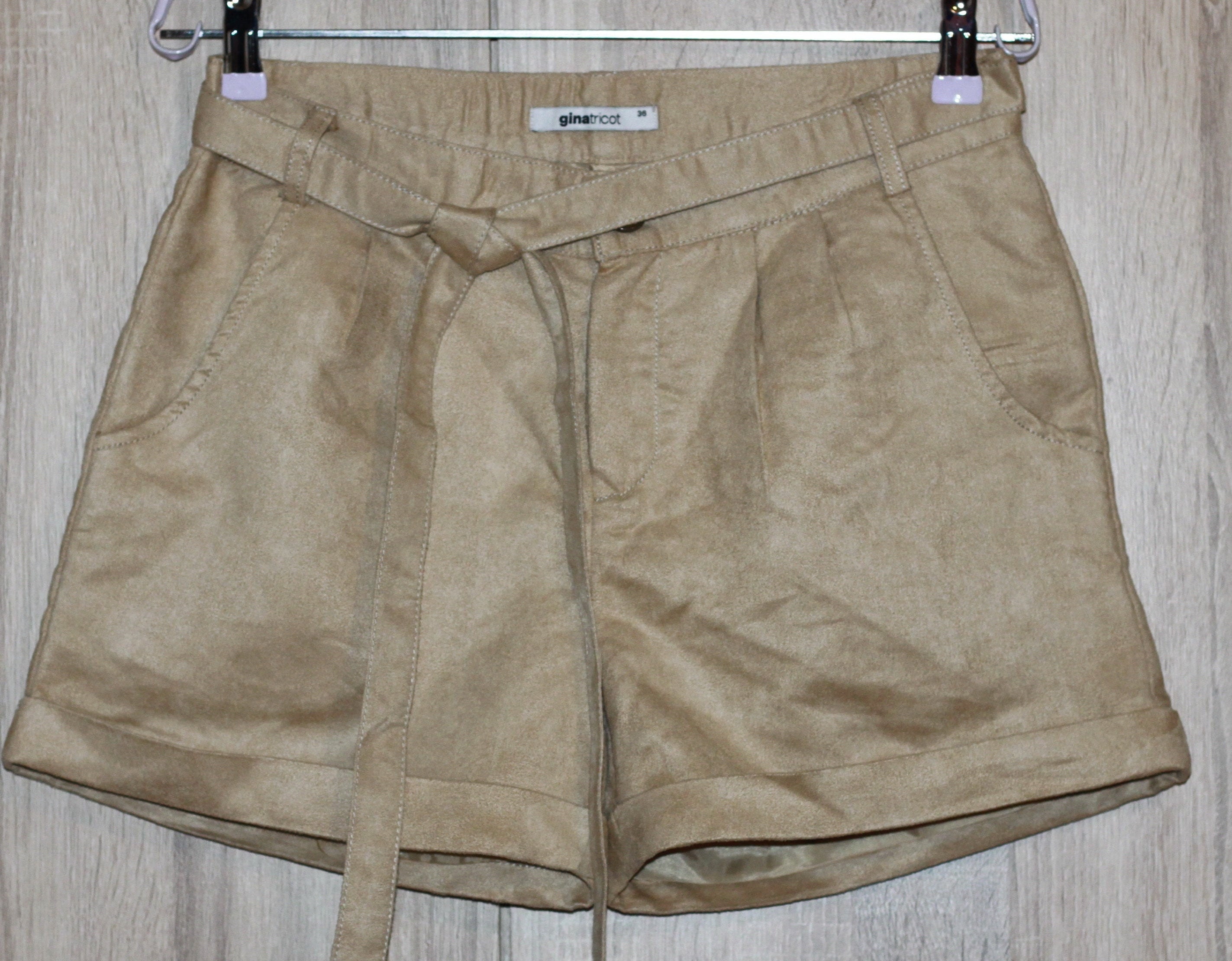 Vintage Khaki Beige Western Cowboy Velour Safari Style Shorts Lined ...