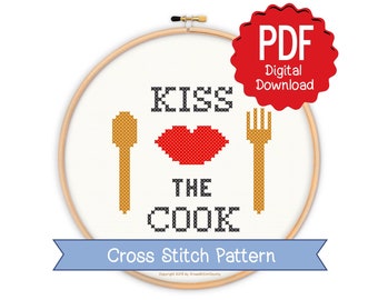 Cook Cross Stitch | Etsy