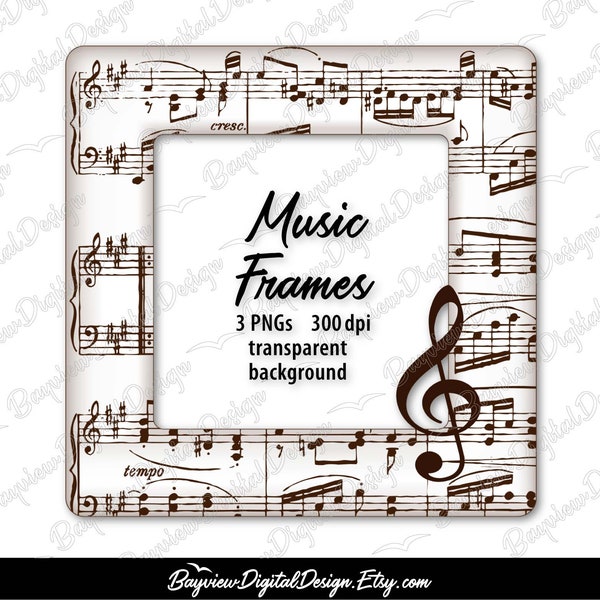 Music Border Png - Etsy