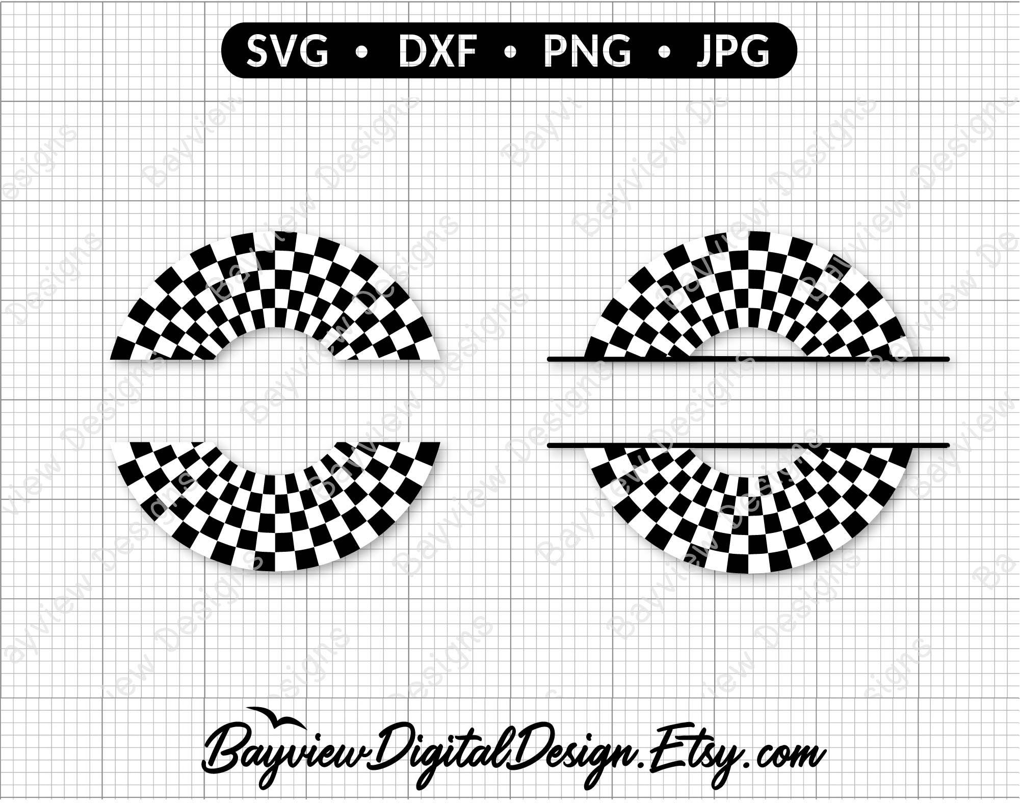 Checkered Borders Clip Art