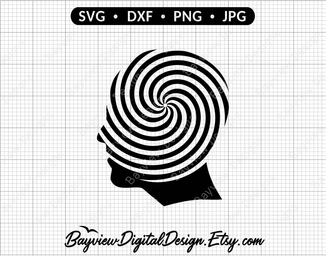 Hypnosis CUT File Headache SVG Migraine Clipart Anxiety - Etsy Australia