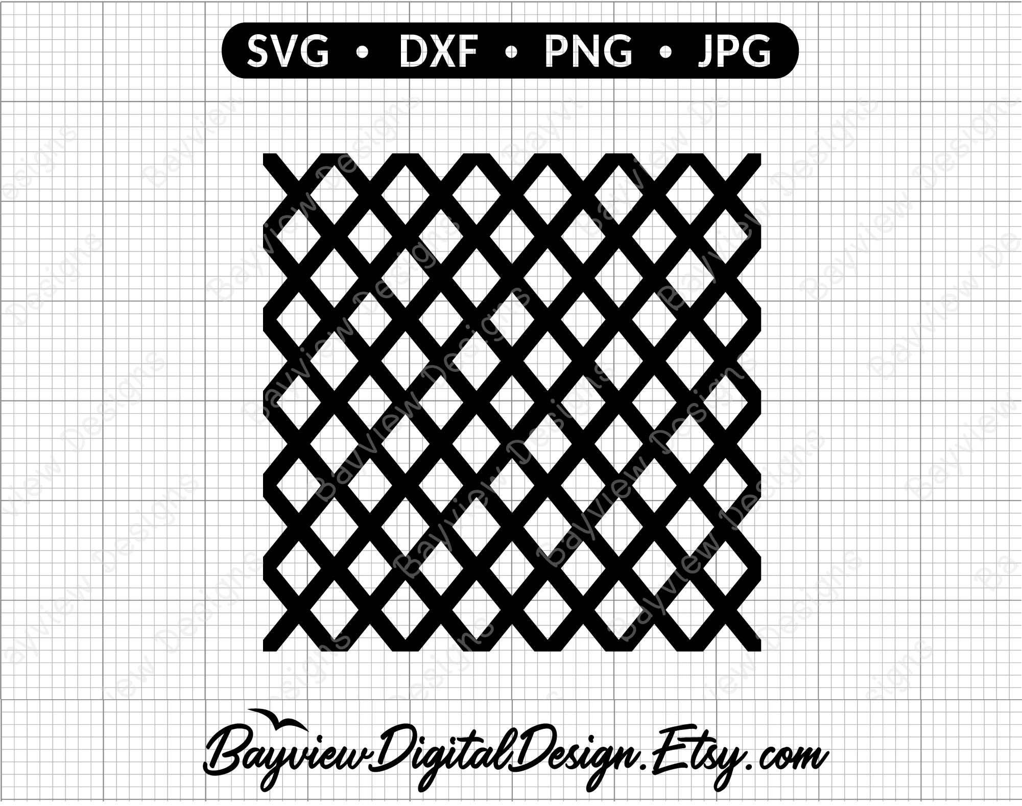 Lattice SVG, Trellis Clipart, Screen CUT File, Mesh Pattern Sticker ...