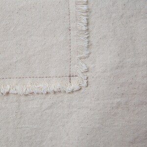 Rustic Cream Cotton Table Runner: Farmhouse Ruffled Decor - Etsy