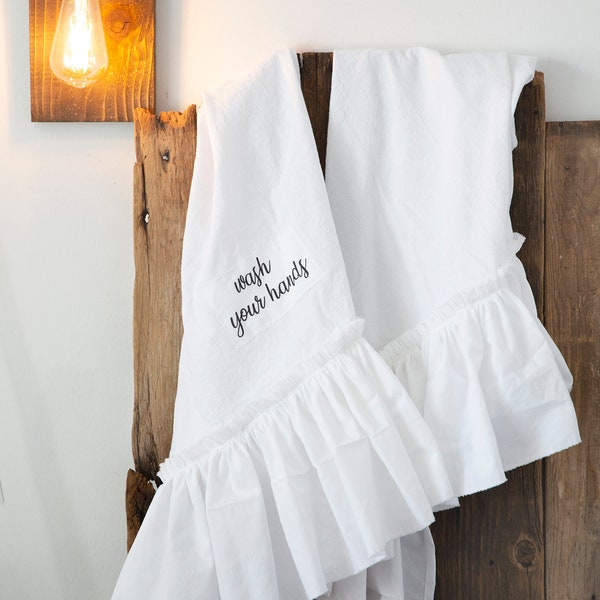 Ruffle Towel - Etsy