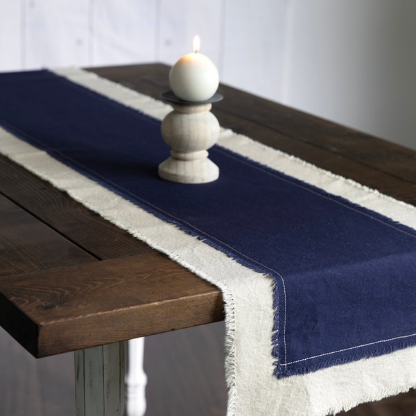 Navy Table Runner - Etsy