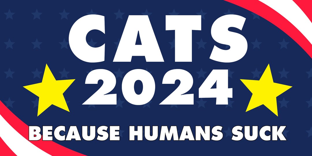 CATS 2024 Bumper Sticker 4x8 - Etsy