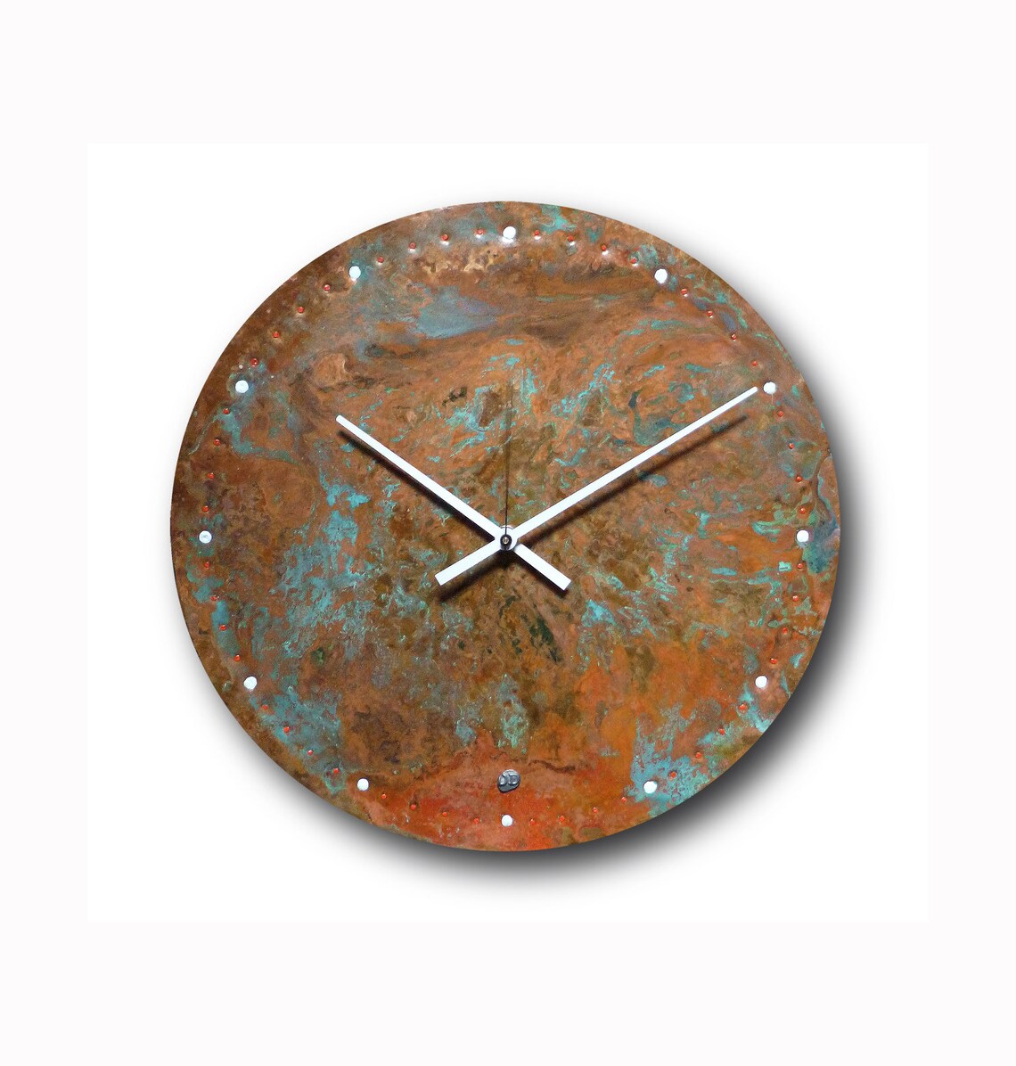 Turquoise Wall Clock Home Decor Original Clock Hand Made - Etsy