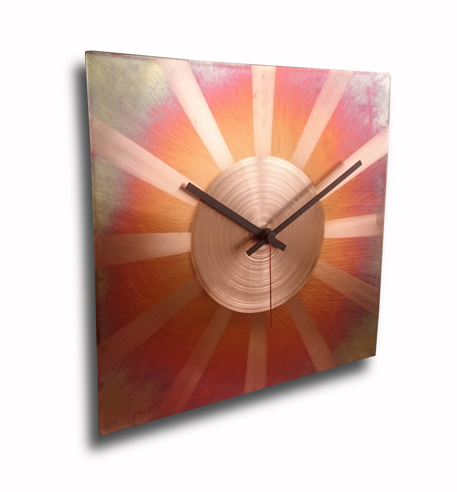 Wall Clock Copper Clock Design Clock Hand Made Clock - Etsy