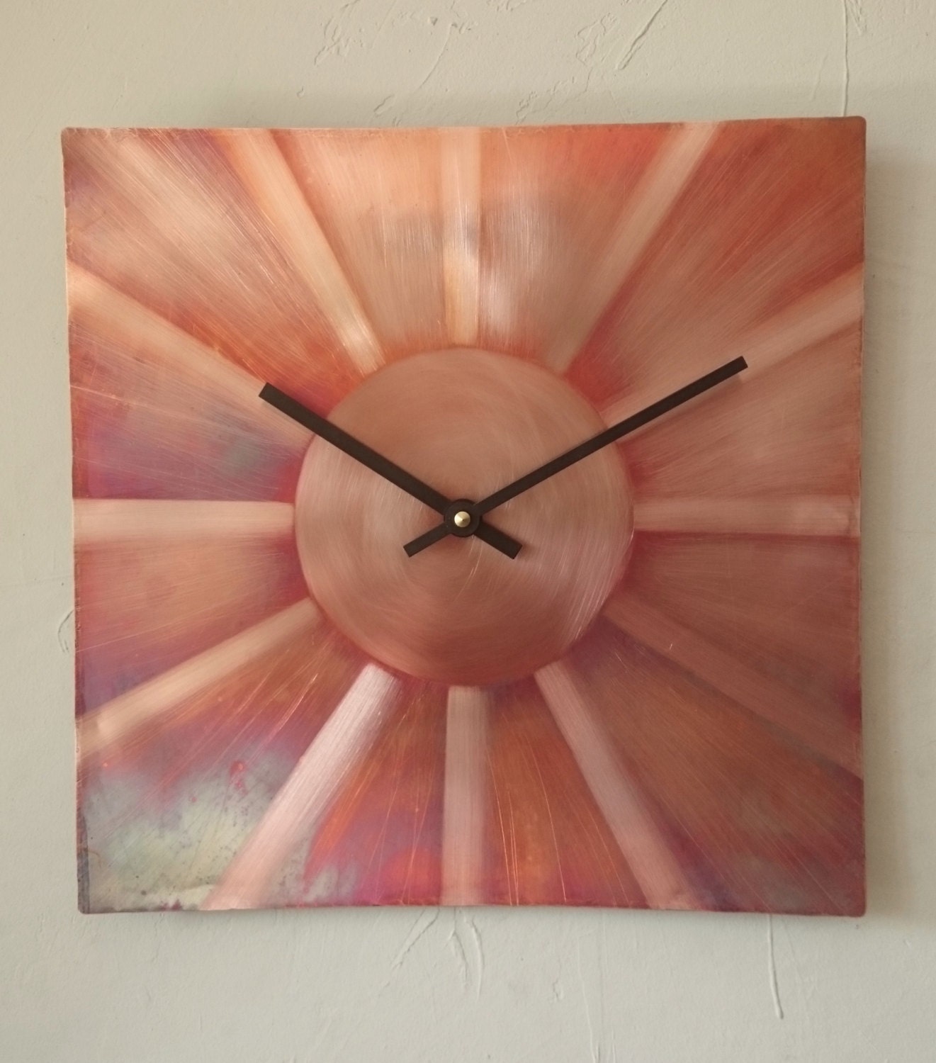 Wall Clock Copper Clock Design Clock Hand Made Clock - Etsy