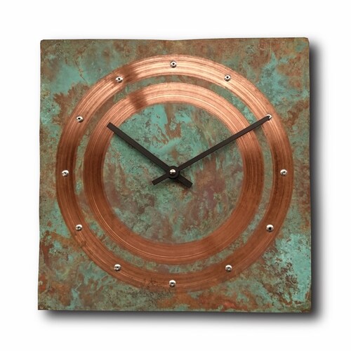 Copper Clock Design Clock Wall Clock Hand Made Clock - Etsy