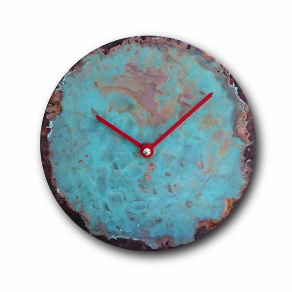 Turquoise Clock - Etsy