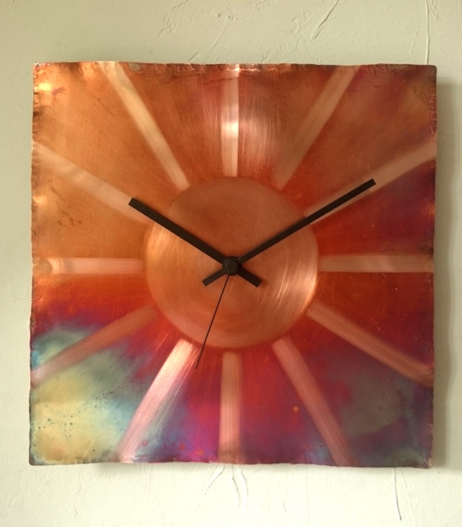 Wall Clock Copper Clock Design Clock Hand Made Clock - Etsy