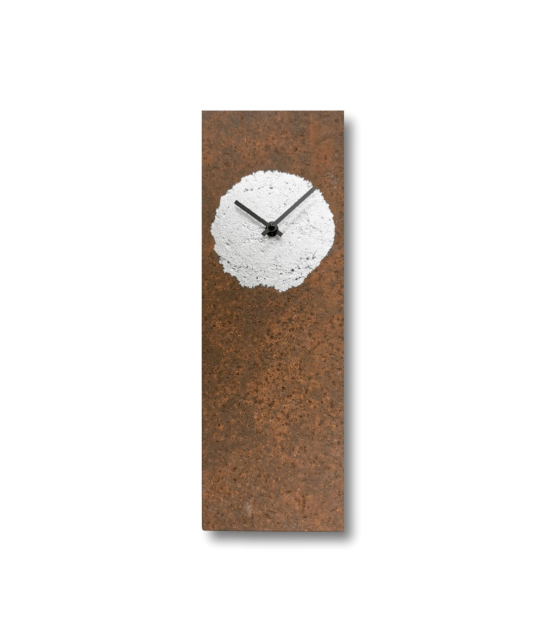 Vertical Wall Clock, Home Decor, Original Clock, Hand Made Clock, Rusty ...