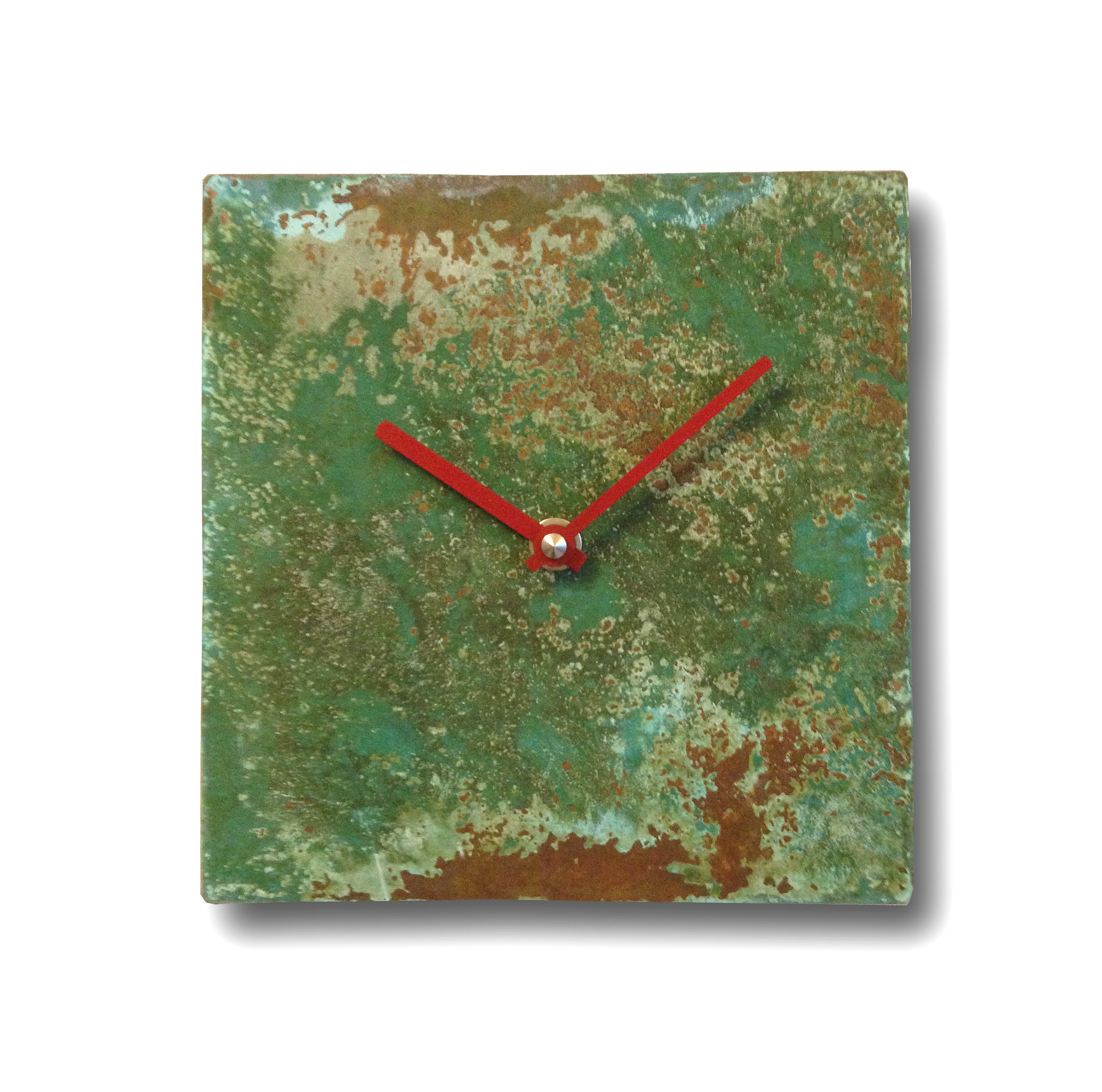 Small turquoise clock with rings Home decor Original clock | Etsy