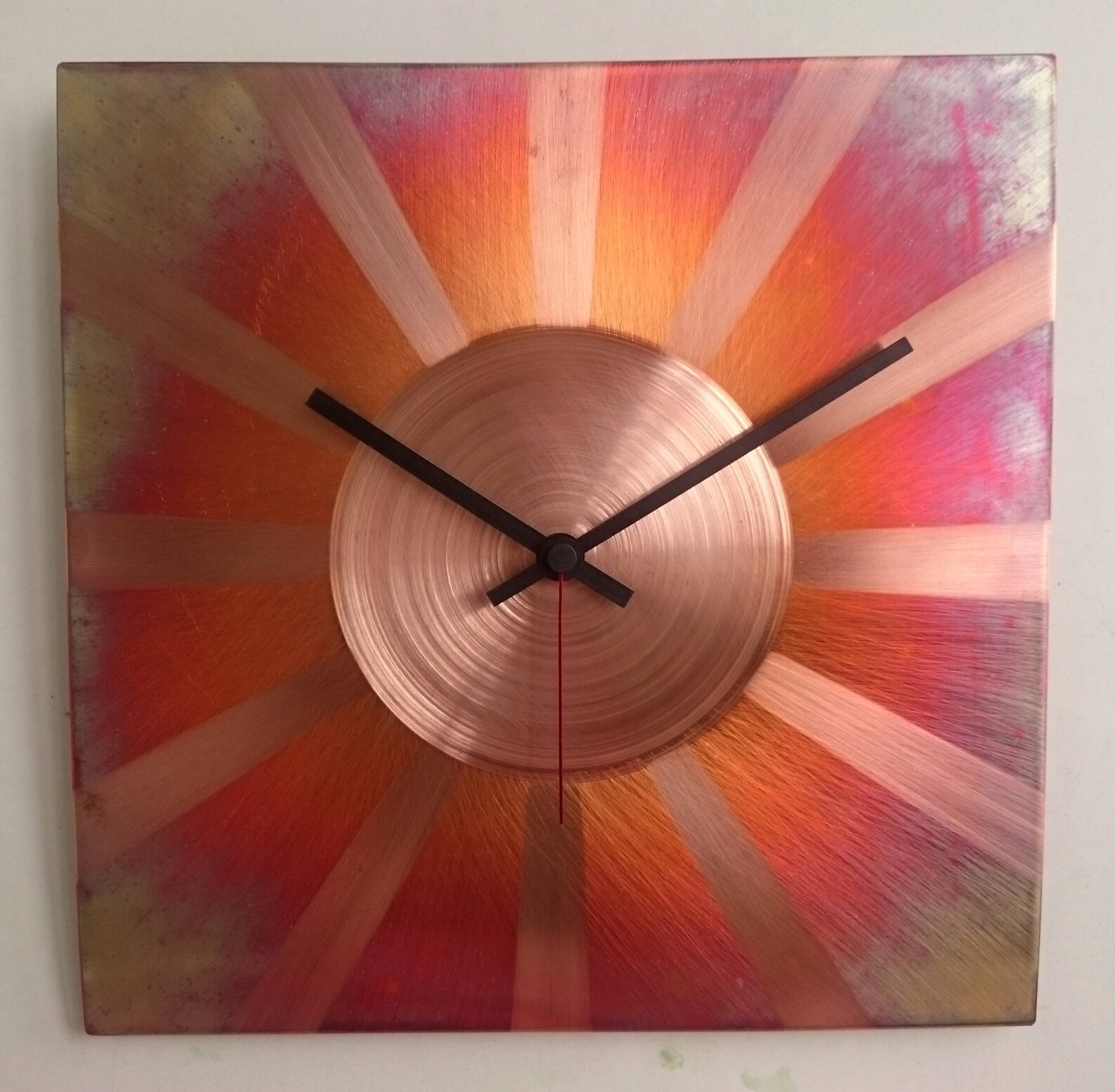 Wall Clock Copper Clock Design Clock Hand Made Clock - Etsy