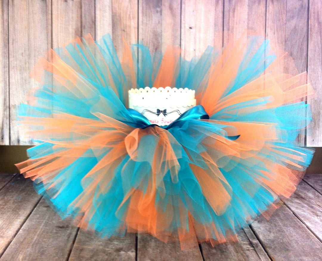 Football Tutu, Miami Dolphins Inspired Tutu, Baby Tutu, Girls Tutu ...