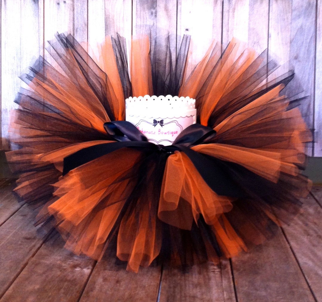 Orange and Black Tutu, Halloween Tutu, Tiger Tutu, Baby Tutu, Girls ...