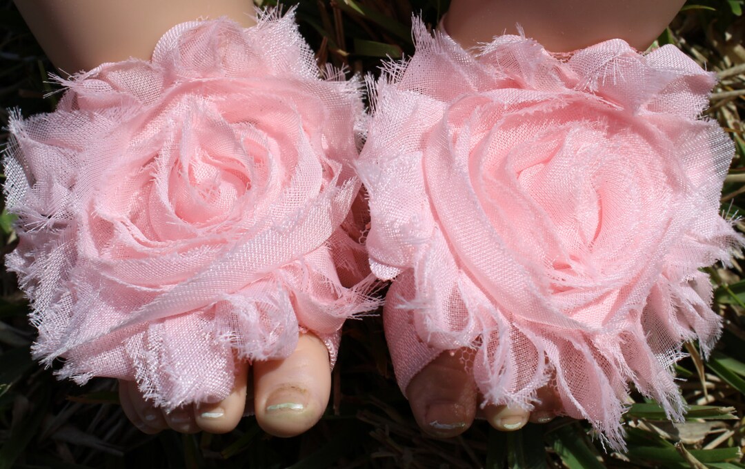 Light Pink Barefoot Sandals, Baby Barefoot Sandals, Newborn Barefoot ...
