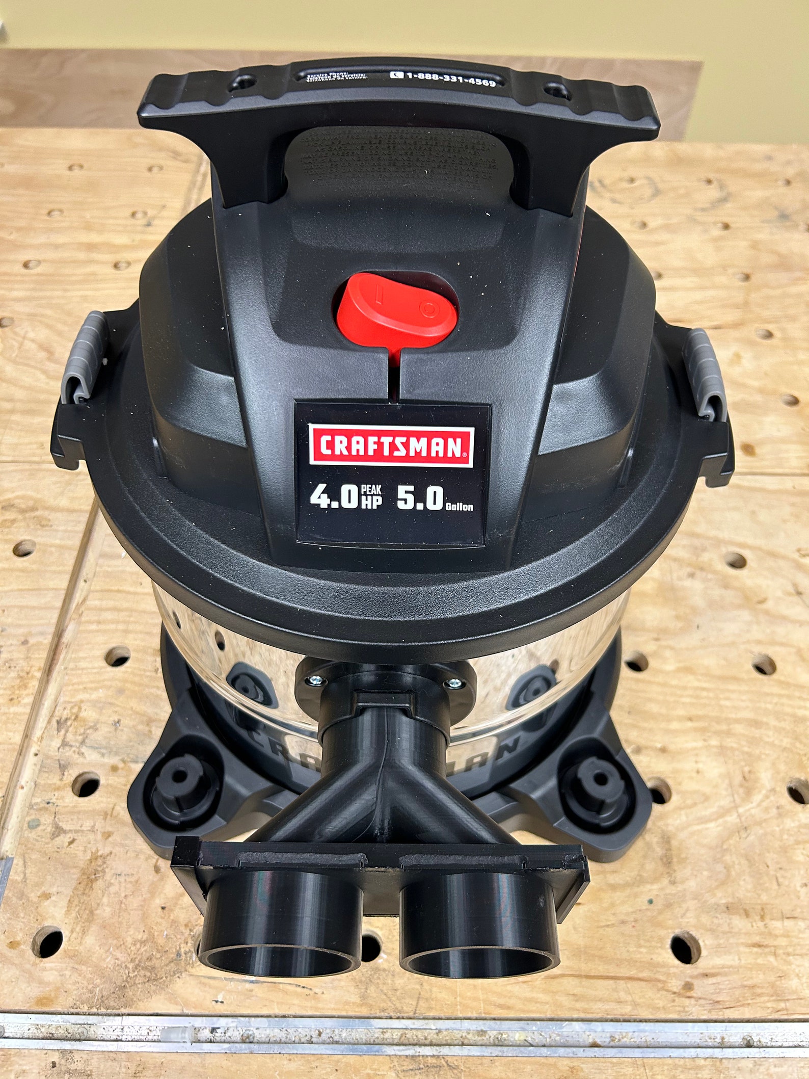 Craftsman Shop Vac Y Splitter Blast Gate Adapter - Etsy