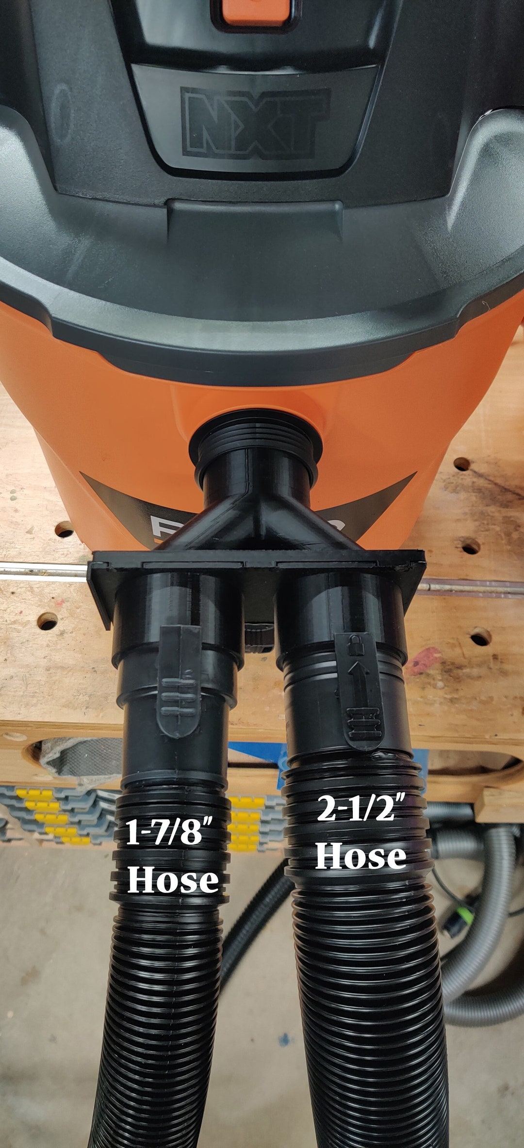 RIDGID Shop Vac Y Splitter Blast Gate Adapter - Etsy