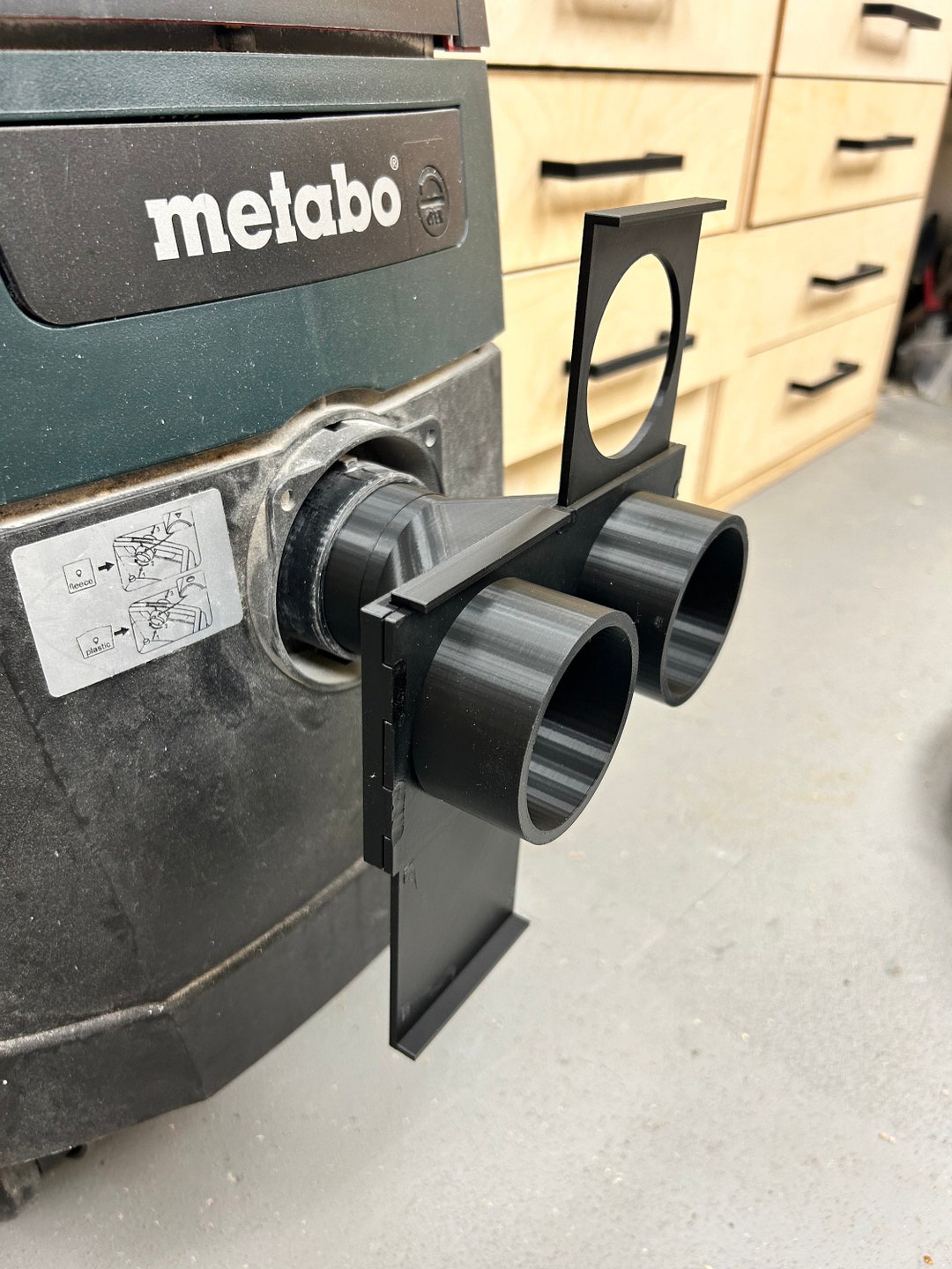 Shop Vac Y Splitter Blast Gate Adapter - RIDGID, DEWALT, Craftsman ...