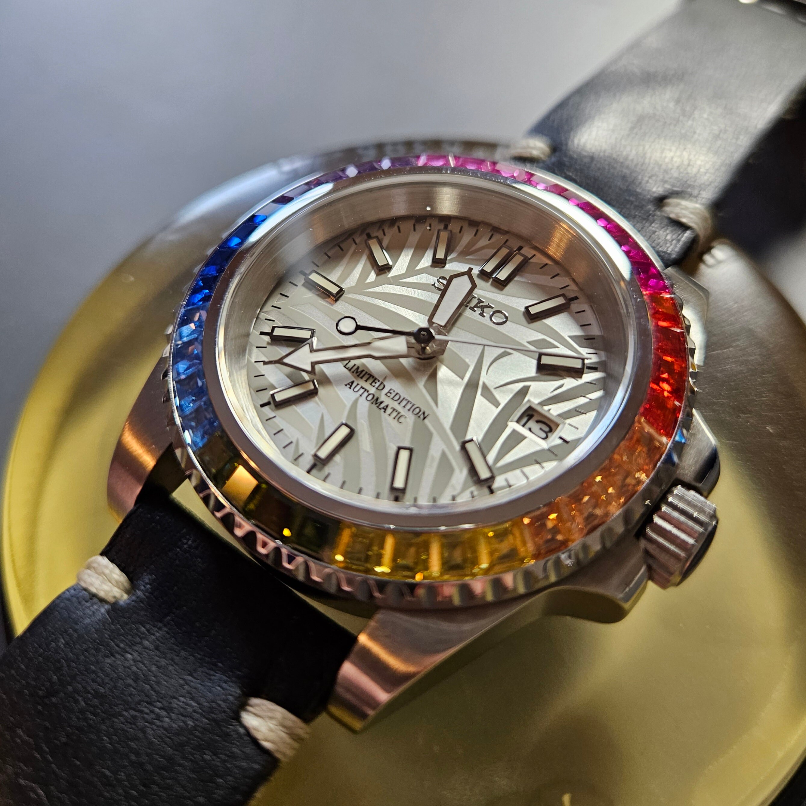 Rainbow Diver Custom Automatic Watch Seiko Mod - Etsy