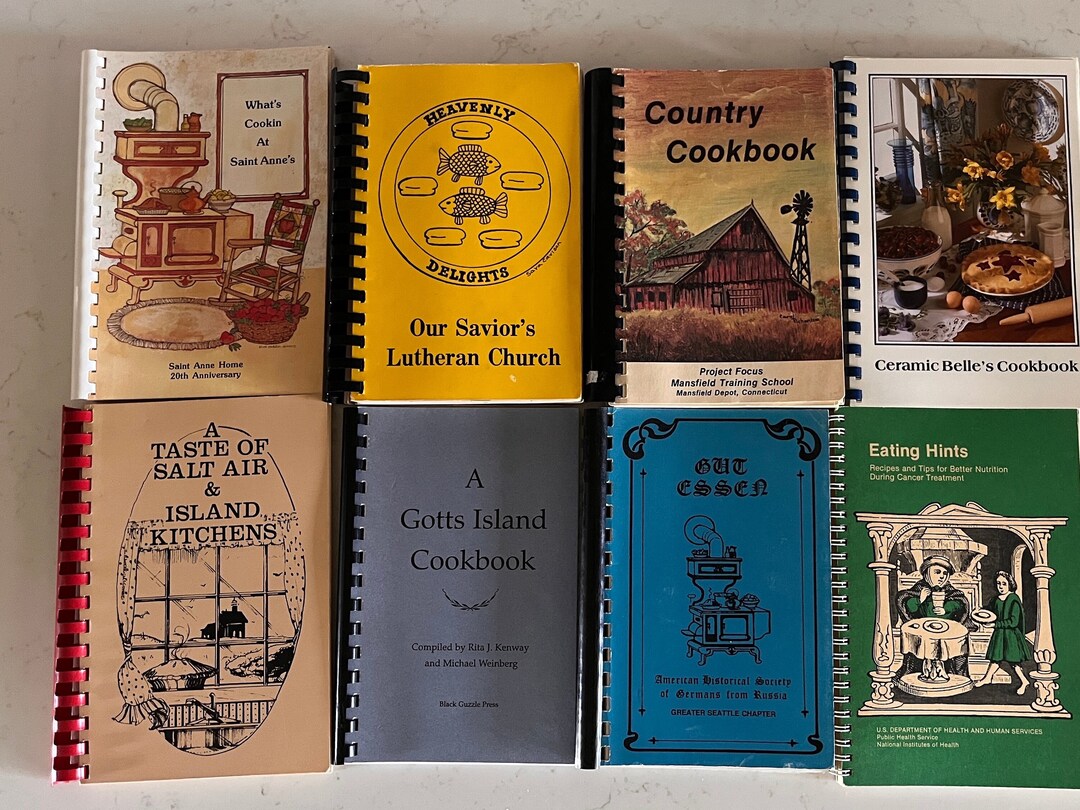 Vintage Cookbooks - Various Authors - Mansfield Depot, Connecticut ...