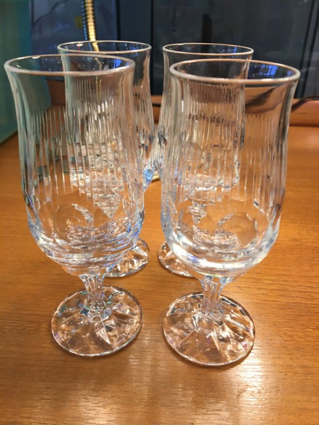 VTG Tiffin-franciscan Crystal Set of Four 4 7/8" Cordial Stemware - Etsy