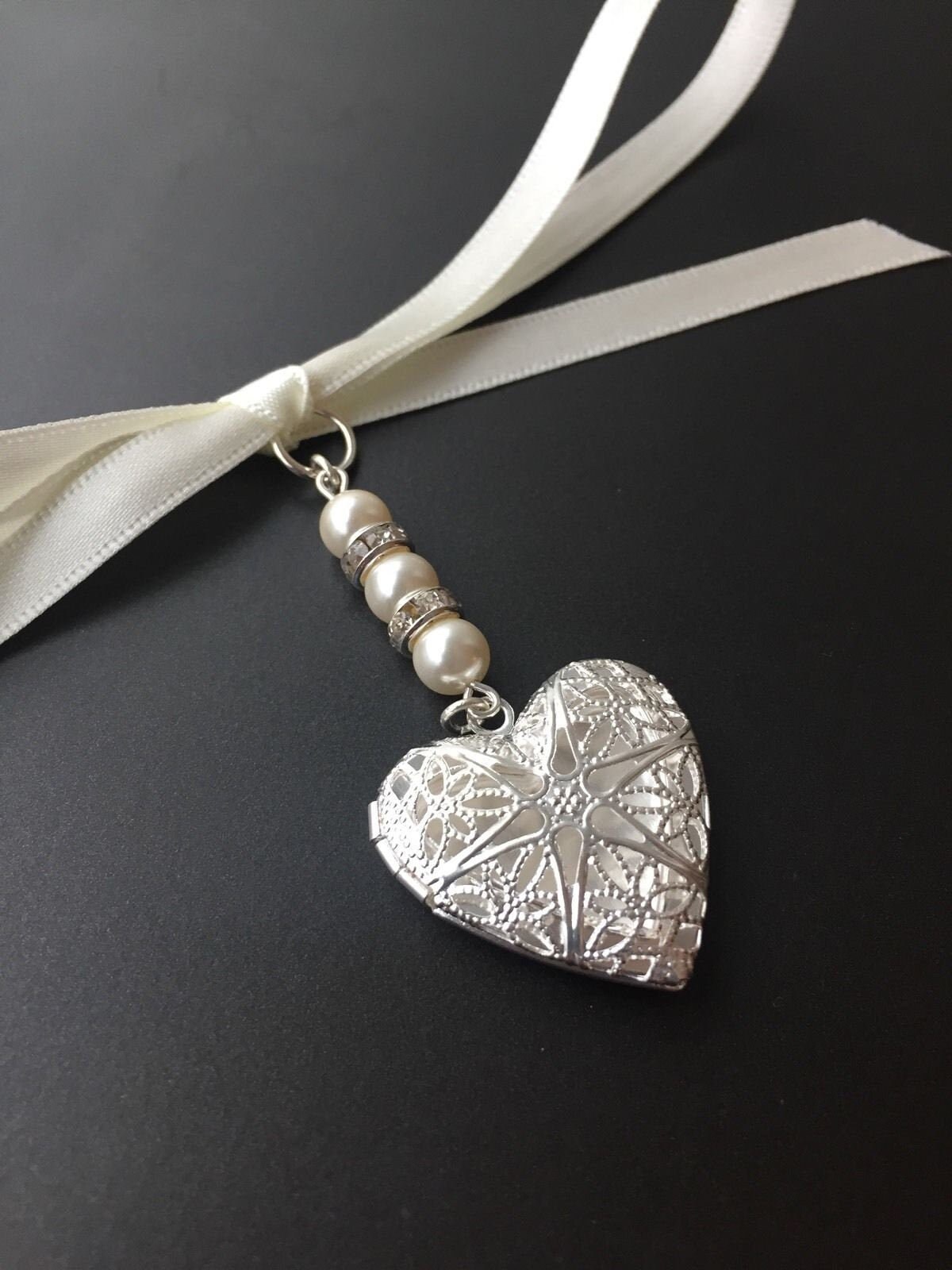 Wedding Memory Charm Bridal Bouquet Photo Charm Silver | Etsy