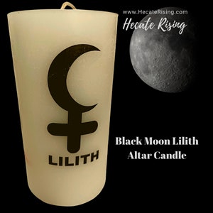 Lilith Sigil Altar Candles - Lith Sigil Candles - Lilith Regina ...