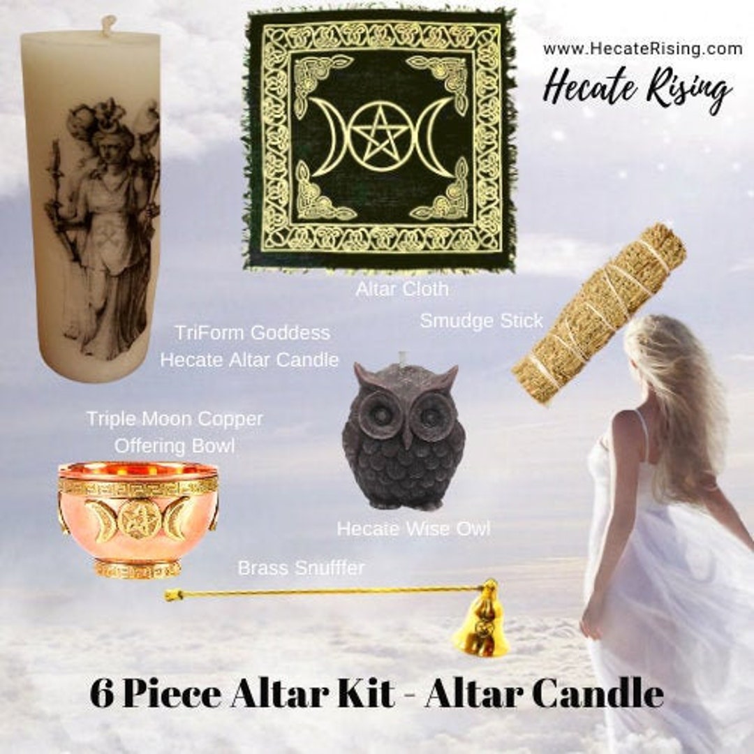 Hecate Altar Kit - 6 Piece - Altar Candle - Etsy