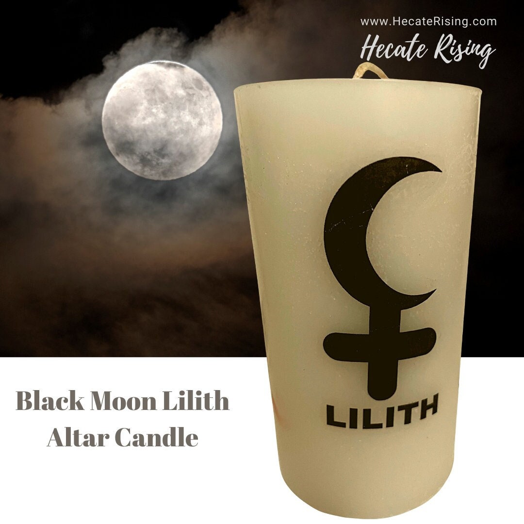 Lilith Sigil Altar Candles - Lith Sigil Candles - Lilith Regina ...