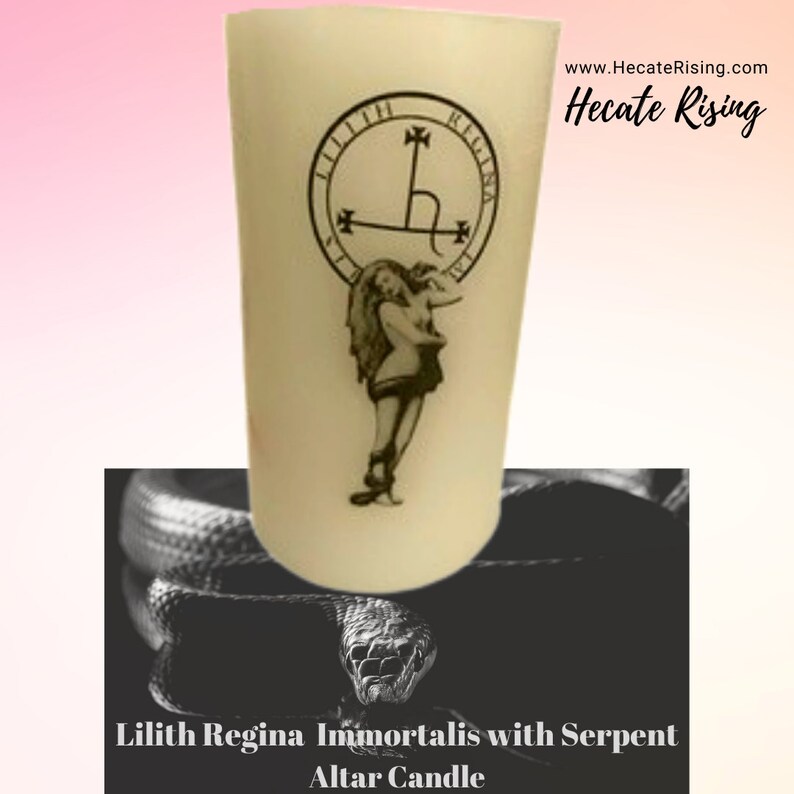 Lilith Sigil Altar Candles Lith Sigil Candles Lilith - Etsy