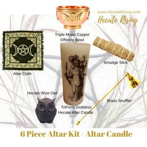 Hecate Altar Kit - 6 Piece - Altar Candle - Etsy
