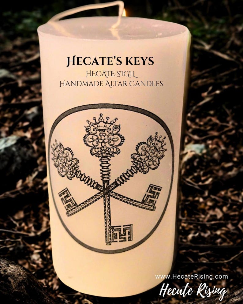 HECATE SIGIL Handmade Altar Candles - Hecate Devotees - Hekate Devotion ...