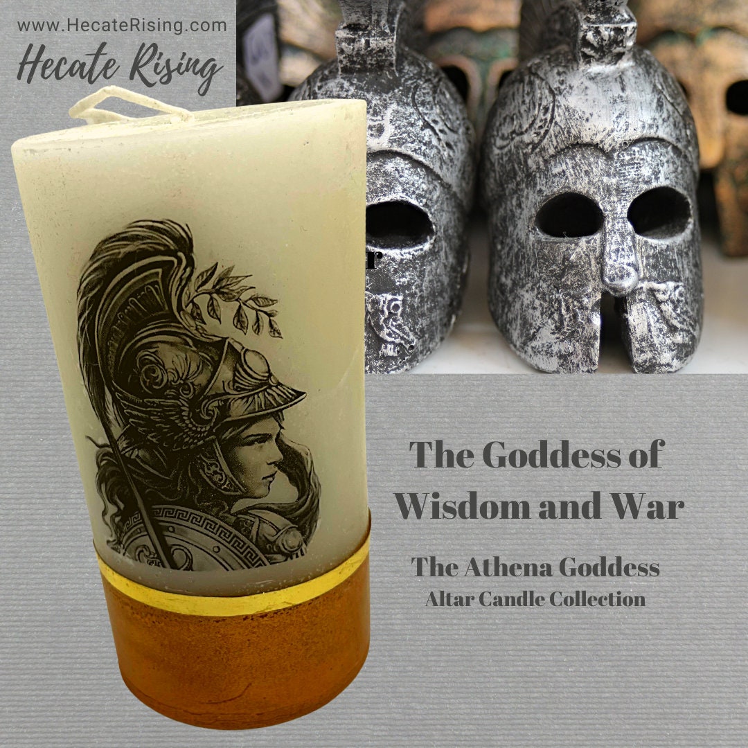 The Athena Goddess Altar Candle Collection Athena Devotee - Etsy