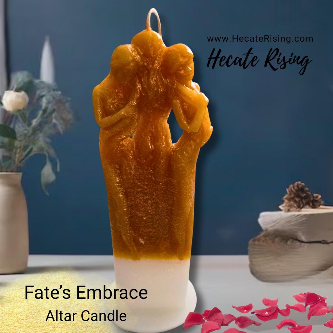 Fate's Embrace Altar Candle -- Handmade Altar Candle - Etsy