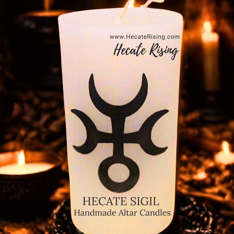 HECATE SIGIL Handmade Altar Candles - Hecate Devotees - Hekate Devotion ...