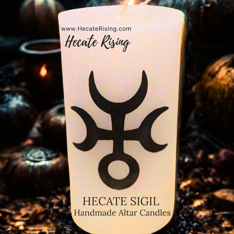 HECATE SIGIL Handmade Altar Candles - Hecate Devotees - Hekate Devotion ...