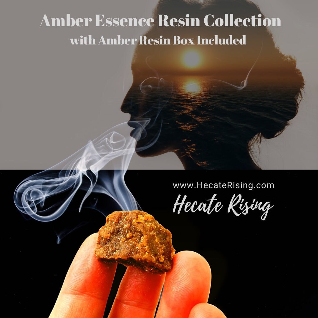 Amber Essence Resin With Amber Resin Box Collection - Musk Amber, Rose ...