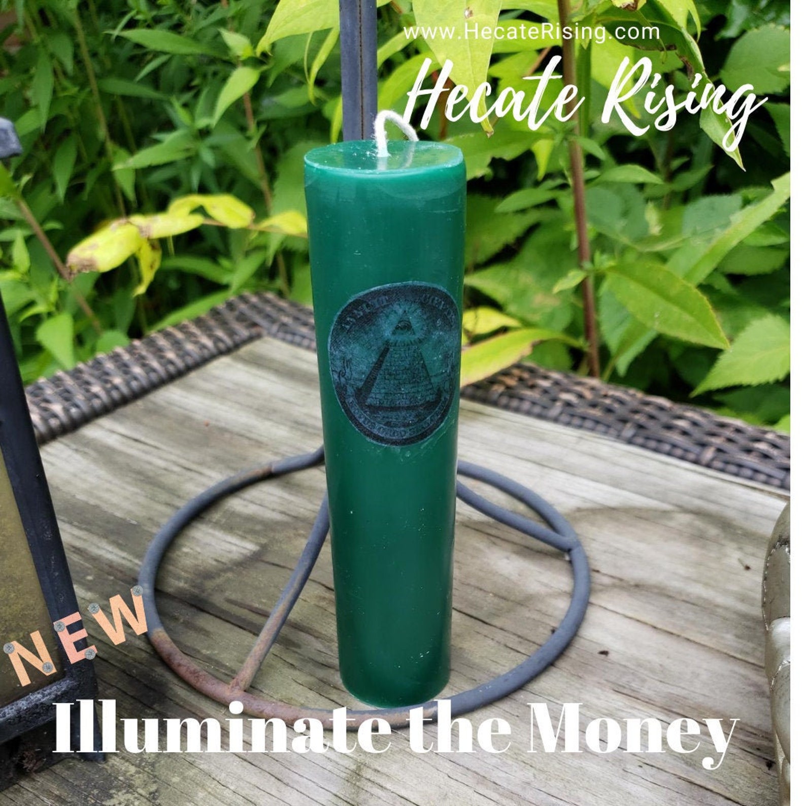 Illuminate The Money Hand Made Money Spell/Ritual Candle | Etsy