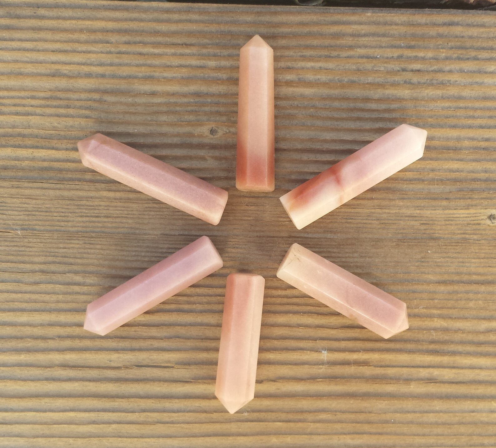 NATURAL PINK AVENTURINE Single Terminated Gemstone Crystal | Etsy