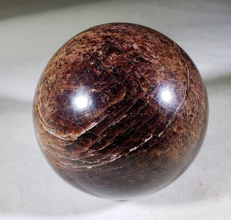 LARGE GARNET Sphere Natural Stone Hand Carved Gemstone Sphere | Etsy