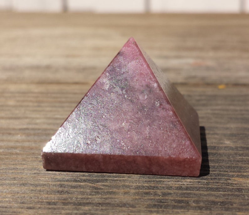 RHODONITE Natural Medium Gemstone Crystal Pyramid 27-30mm - Etsy